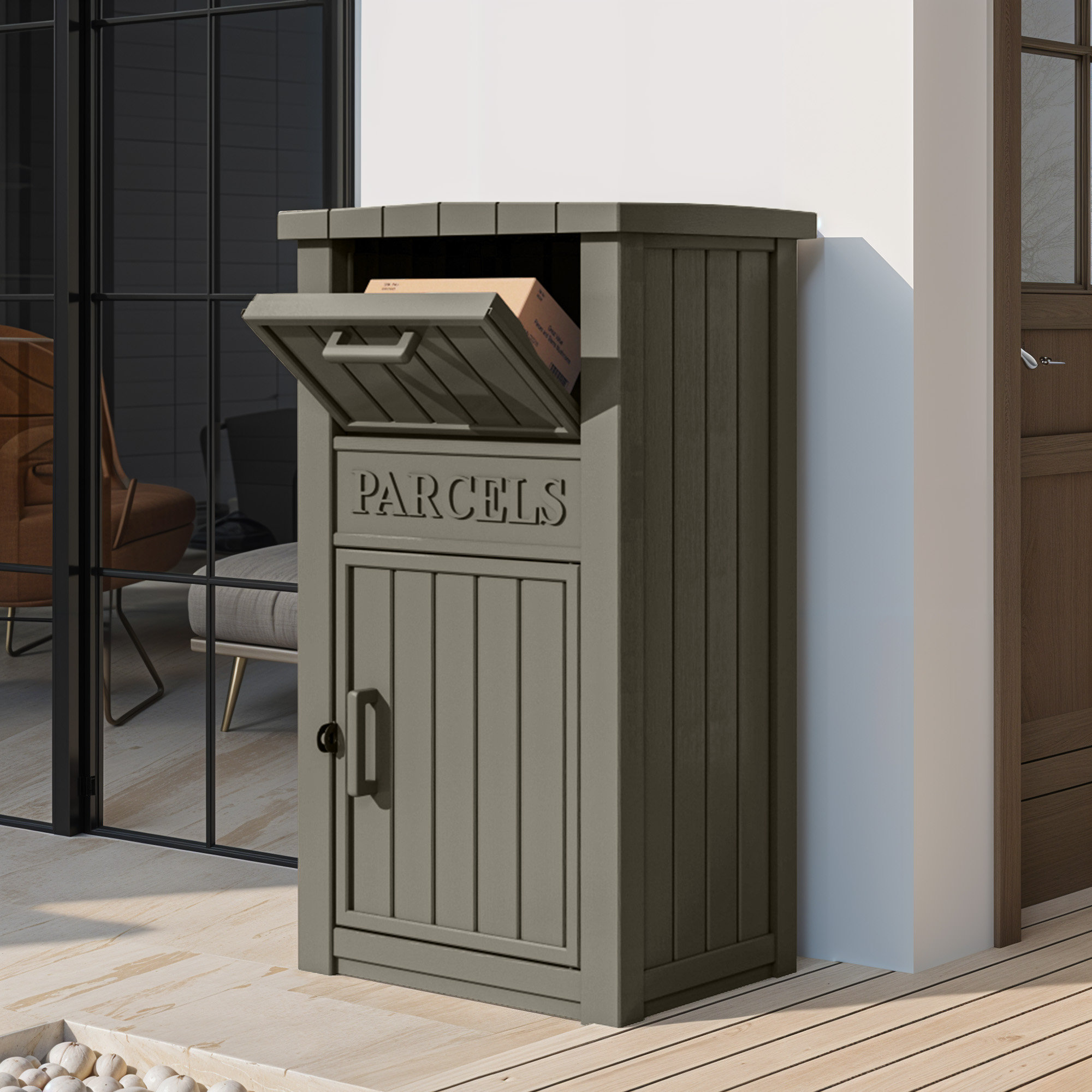 Balconera 24 Gal Outdoor Package Delivery Box & Reviews | Wayfair