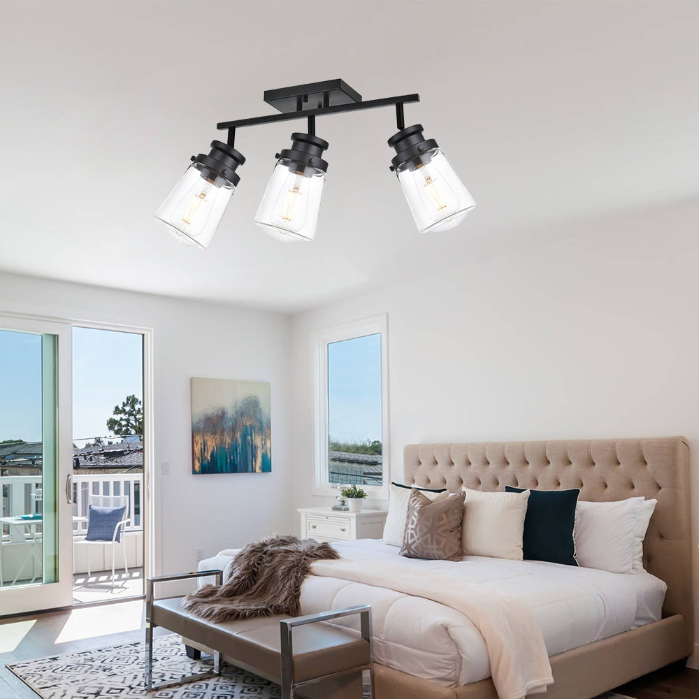 Breakwater Bay 3 Light Black Wall Sconces Bathroom Vanity Lighting ...