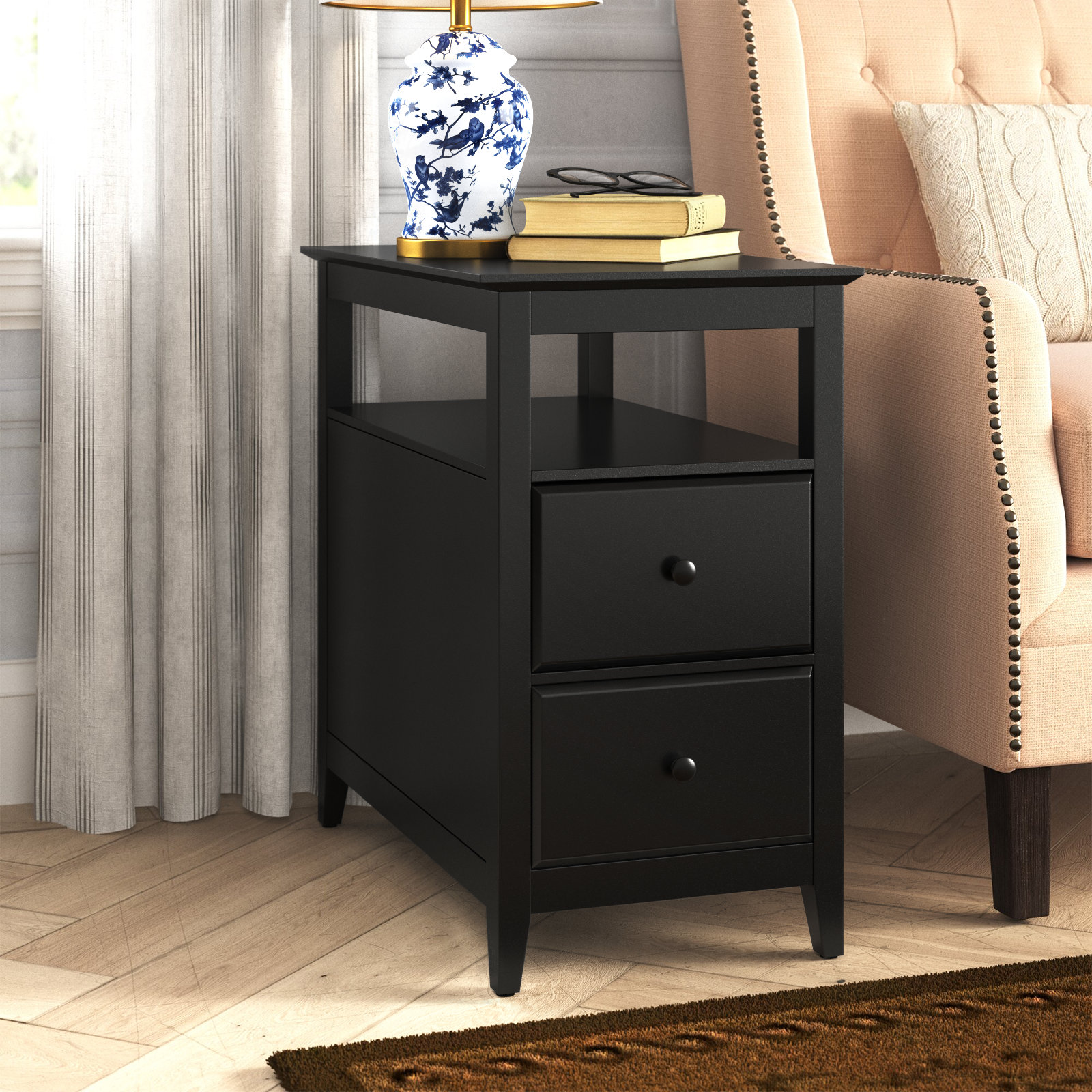 Lark Manor Andru 2 - Drawer End Table & Reviews | Wayfair