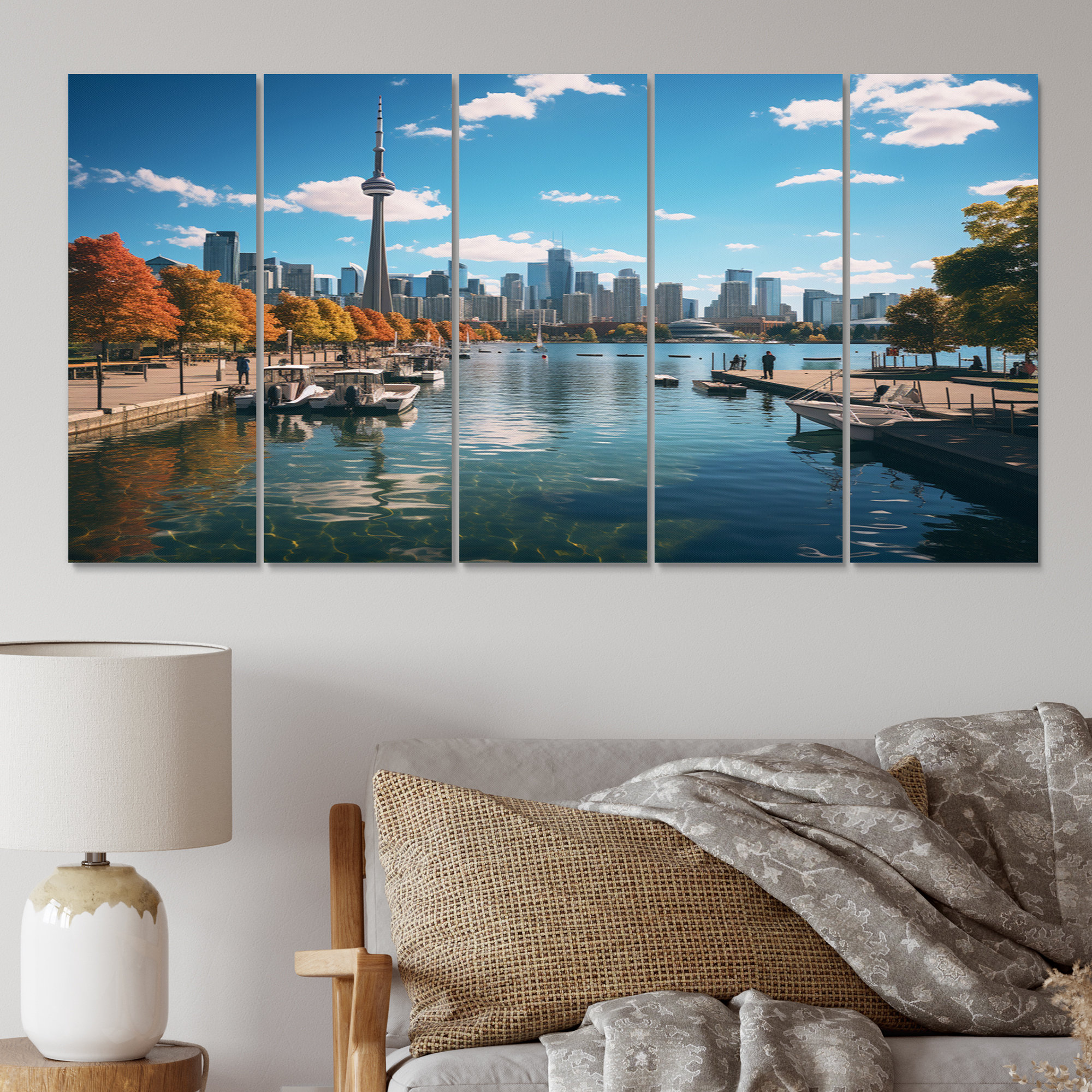 Latitude Run® Cityscape Of Toronto During The Day - City Toronto Metal ...