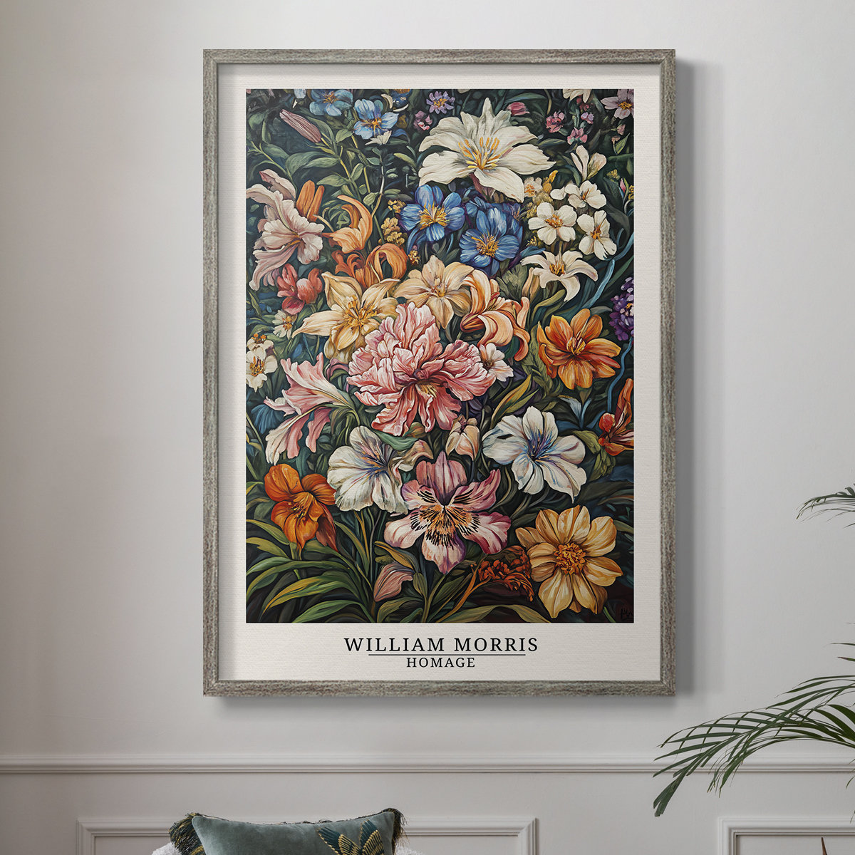 Darby Home Co WM MORRIS Series XX Framed Print - Solid Wood | Wayfair