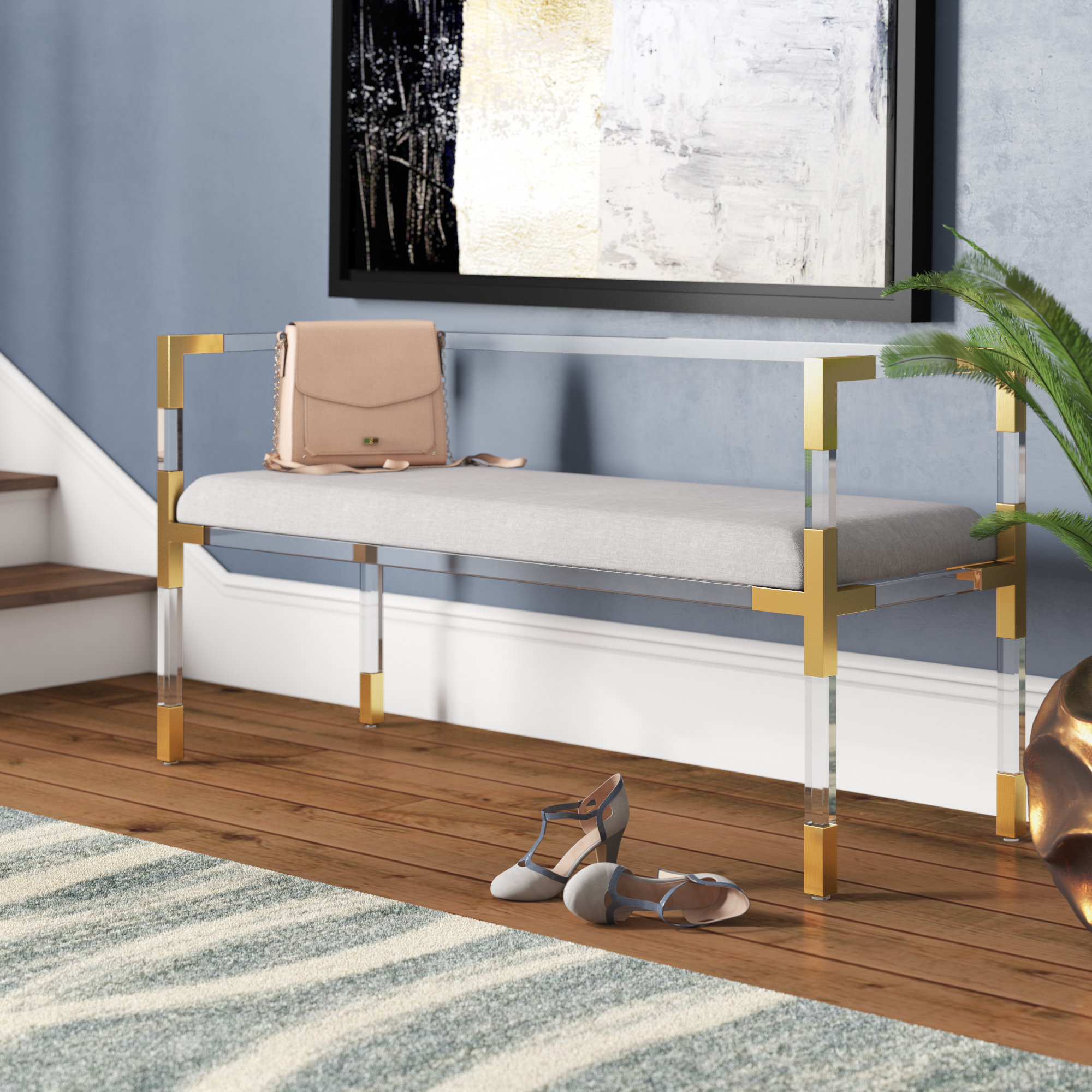 Mercer41 Chantai Upholstered Bench & Reviews - Wayfair Canada
