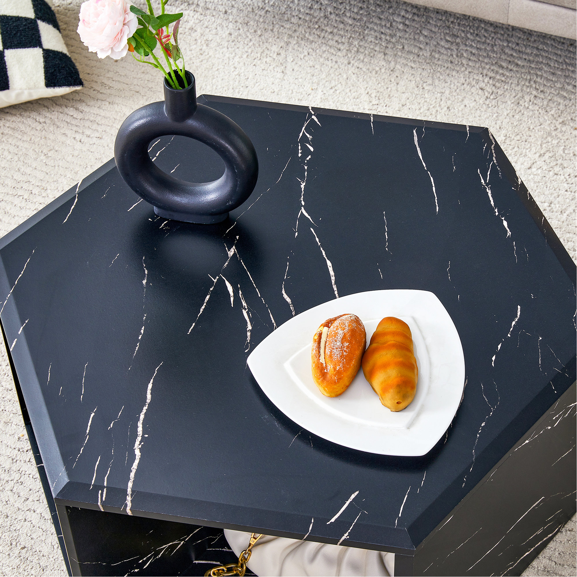 Wrought Studio™ Modern Minimalist Coffee Table Set.MDF Coffee Table ...