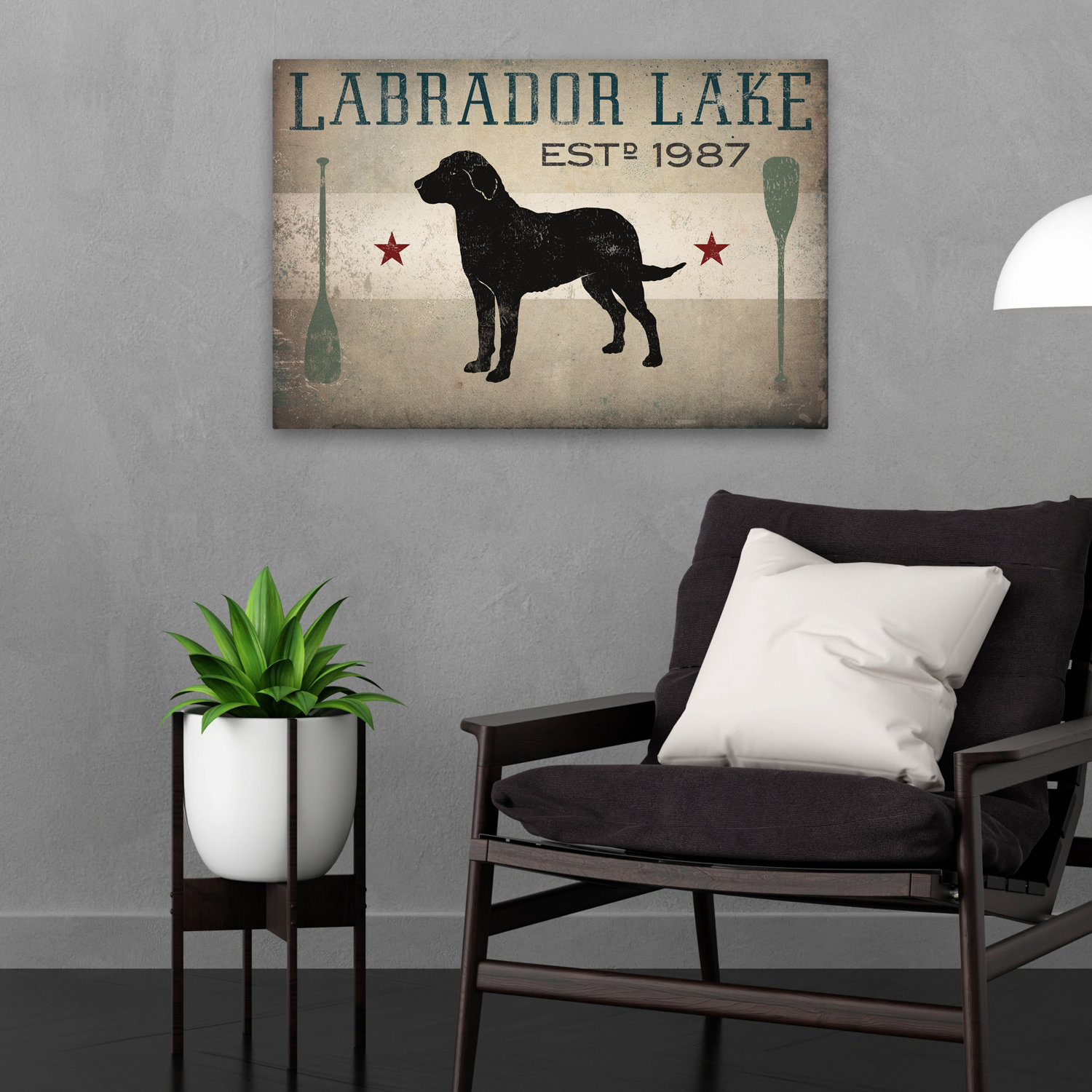 Ophelia & Co. Labrador Lake - Advertisement Animals Beige Lab Art | Wayfair