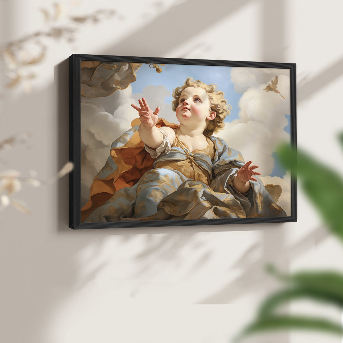 Fleur De Lis Living Angels From Above-XXIX -Framed Print - Restickable ...