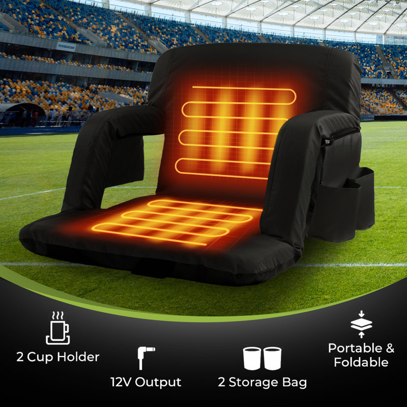 Arlmont & Co. Manhattan Reclining Stadium Seat with Cushion | Wayfair