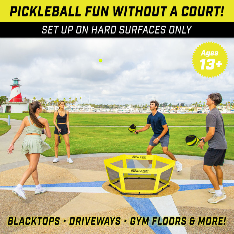 GoSports Pickle 360 Hardcourt Game Set - Pickleball Meets Roundnet ...