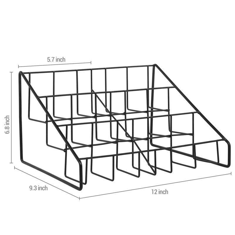 Ebern Designs CD DVD Metal Media Storage Rack & Reviews | Wayfair