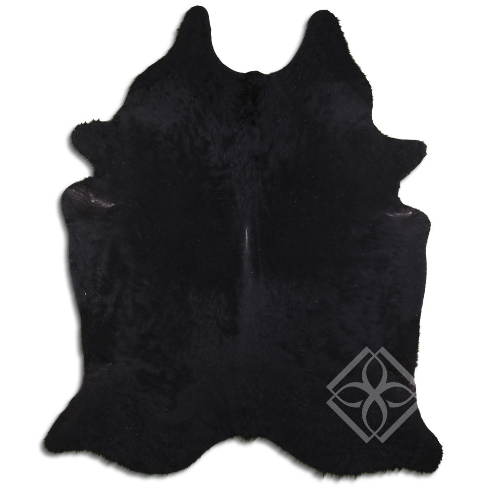 Loon Peak Natural Hair Handmade Cowhide Black Area Rug - Wayfair Canada