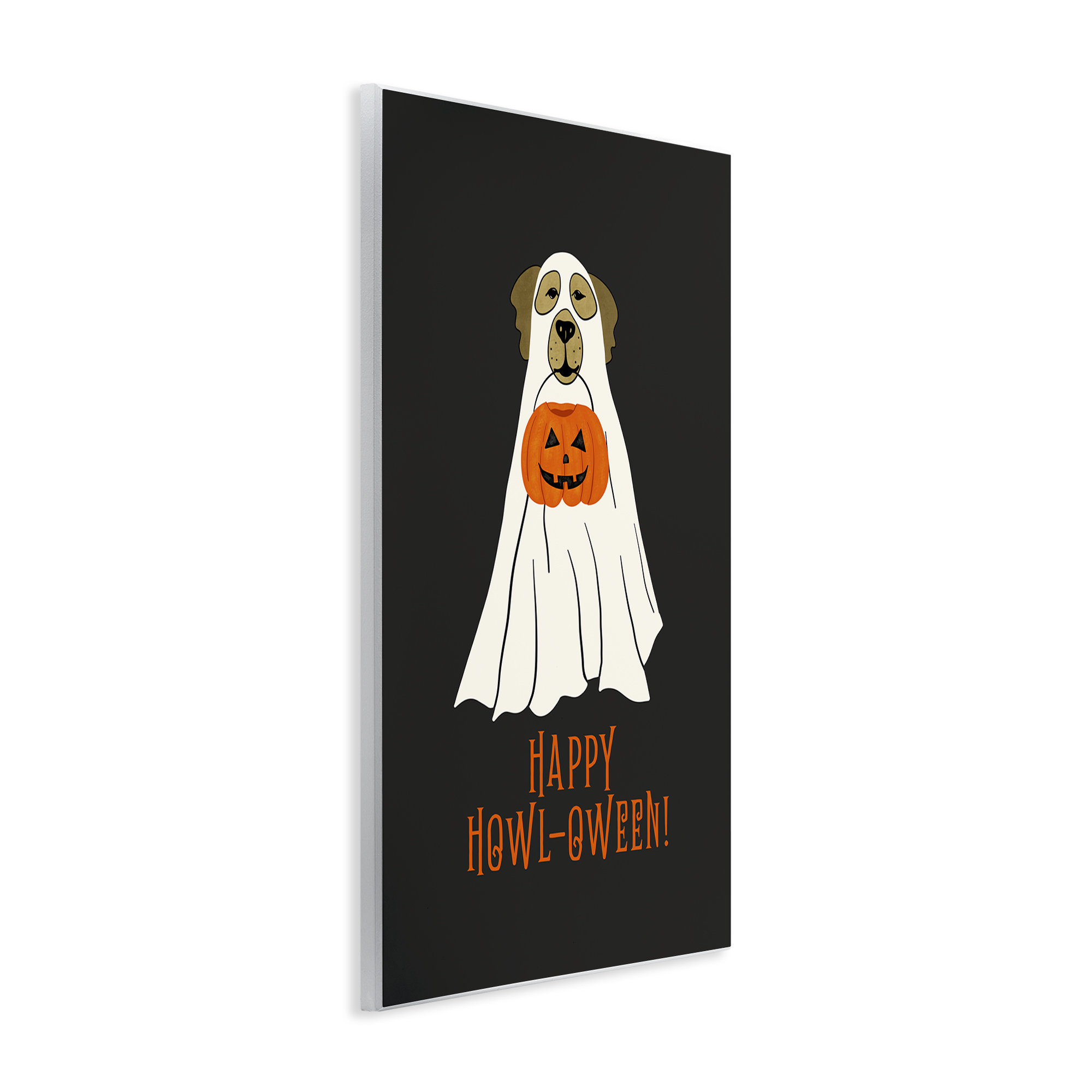 Ophelia & Co. Happy Howl-oween Ghost Dog Wall Plaque, design by JJ ...