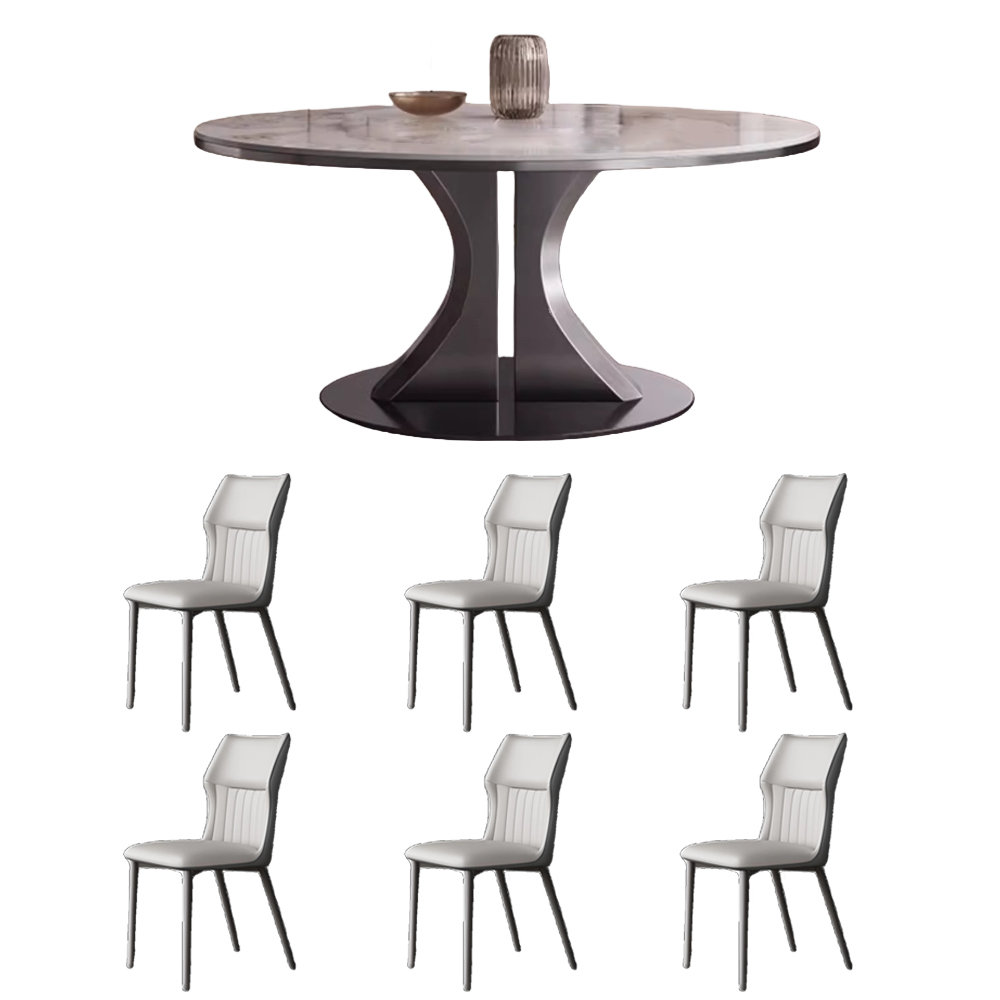 dinlin home Round light luxury modern simple table and chair - Wayfair ...