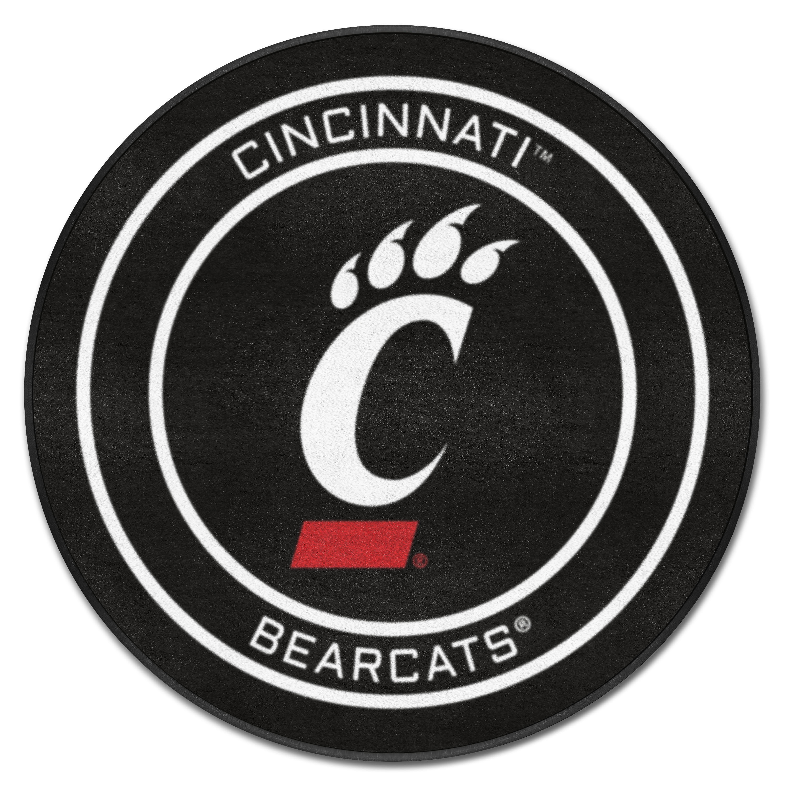 FANMATS Cincinnati_Cincinnati Hockey Puck Rug - 27In. Diameter | Wayfair