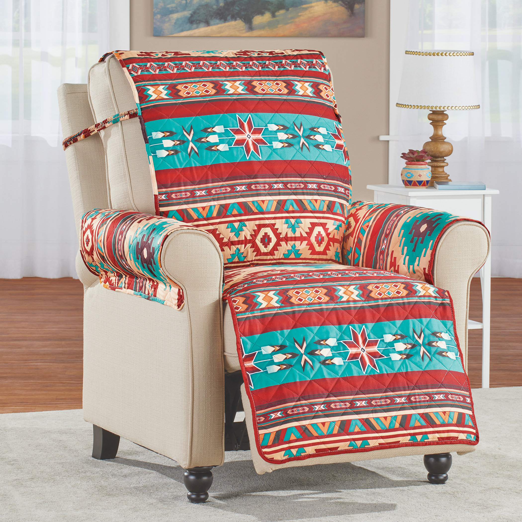 Union Rustic Quilted Bold Southwest Design Furniture Cover - Wayfair Canada