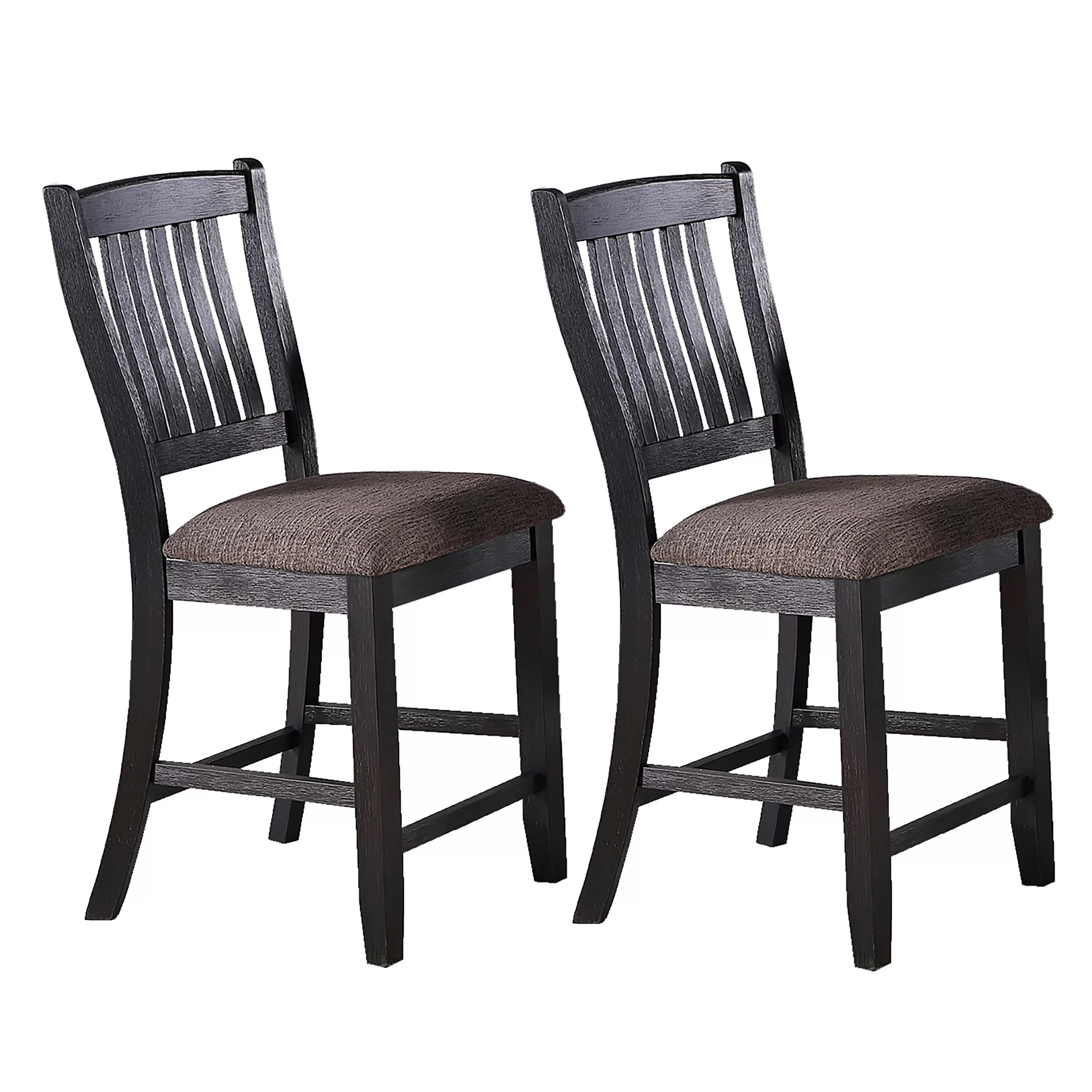 Alcott Hill® Solid Wood Counter Height Chairs (set Of 2) | Wayfair