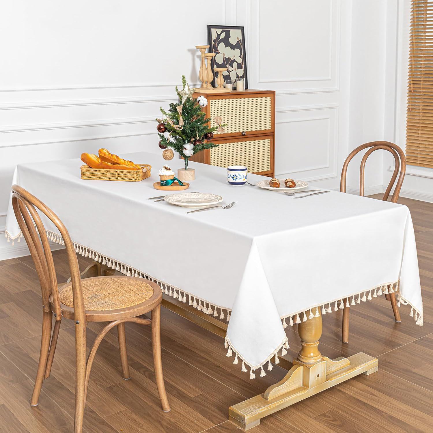 Dakota Fields Waterproof Tablecloths For Rectangle Tables Cotton Rustic ...