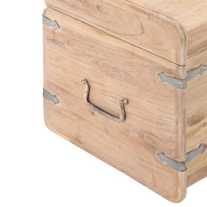 Union Rustic Storage Chest Storage Box Trunk with Lock for Bedroom ...