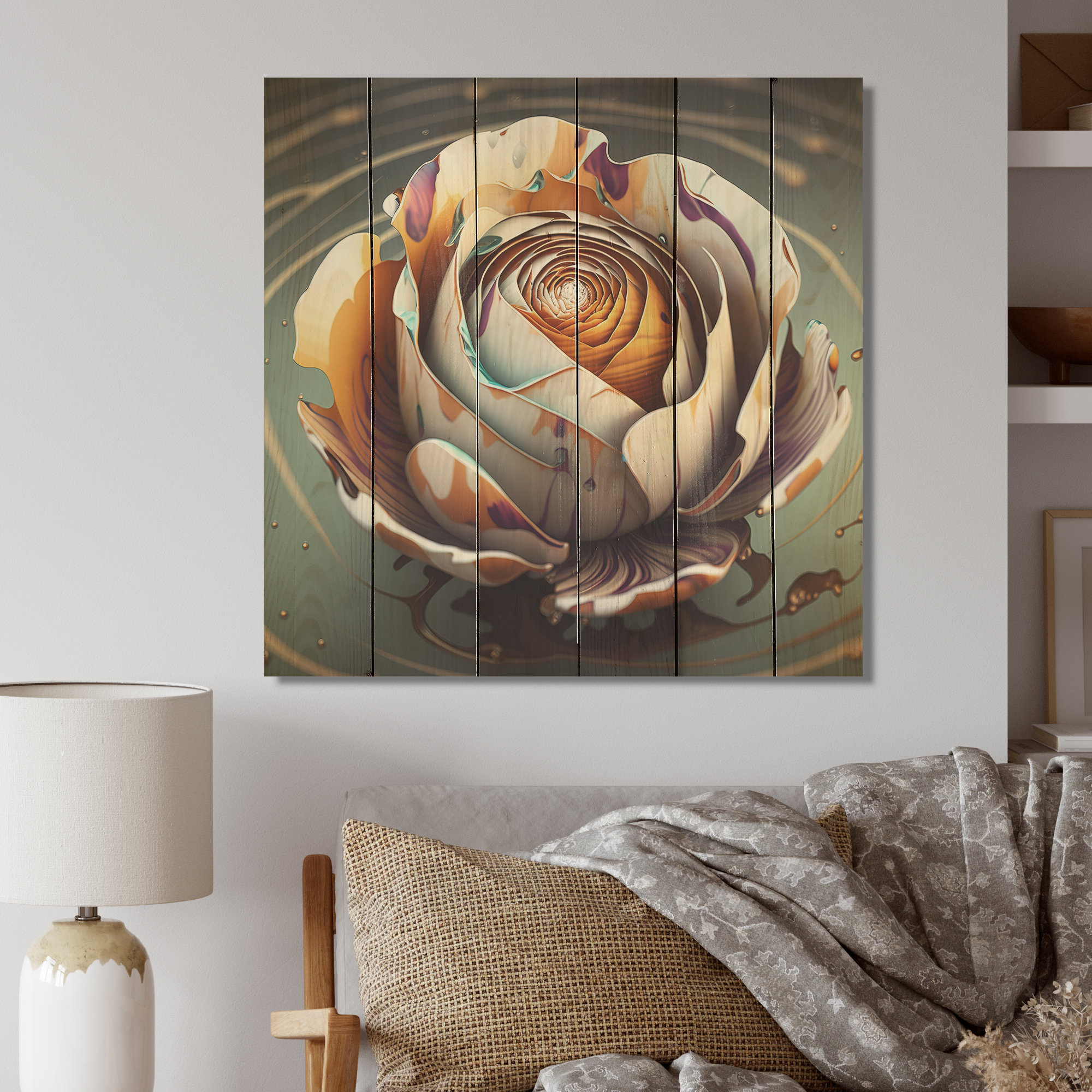 House of Hampton® Abagaile Rainbow Blooming Crocus Rose II - Unframed ...