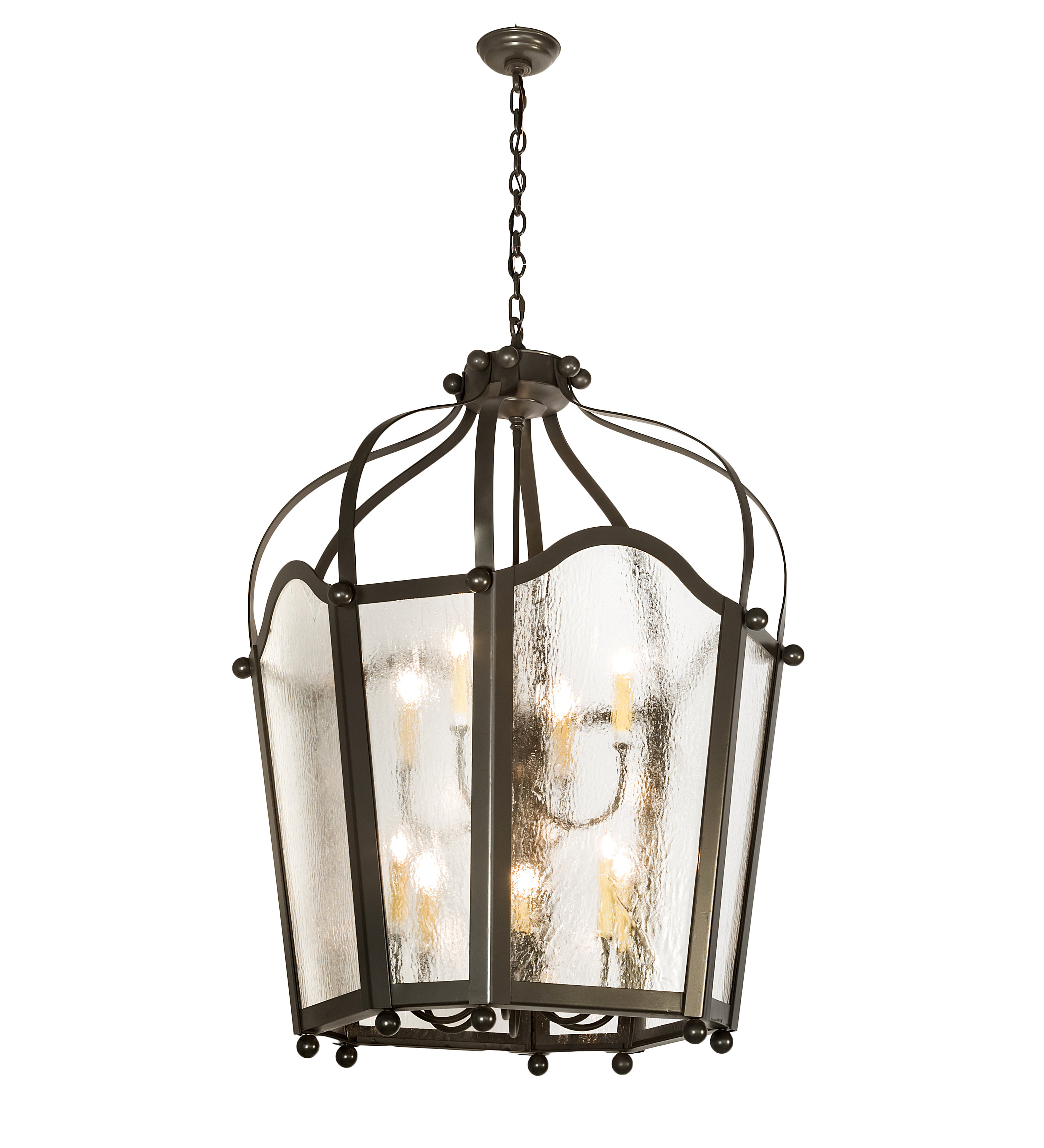 2nd Ave Lighting Citadel 10 - Light Lantern Geometric Chandelier | Wayfair