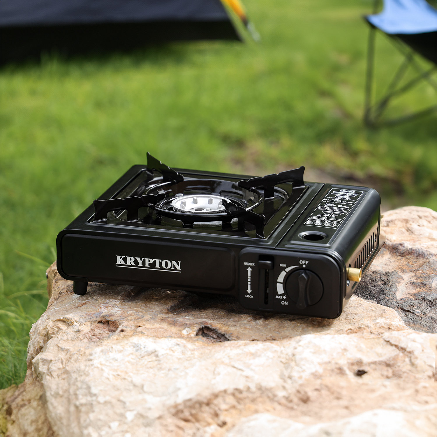 Krypton Portable Gas Stove Single Burner, Over-Pressure Protection ...
