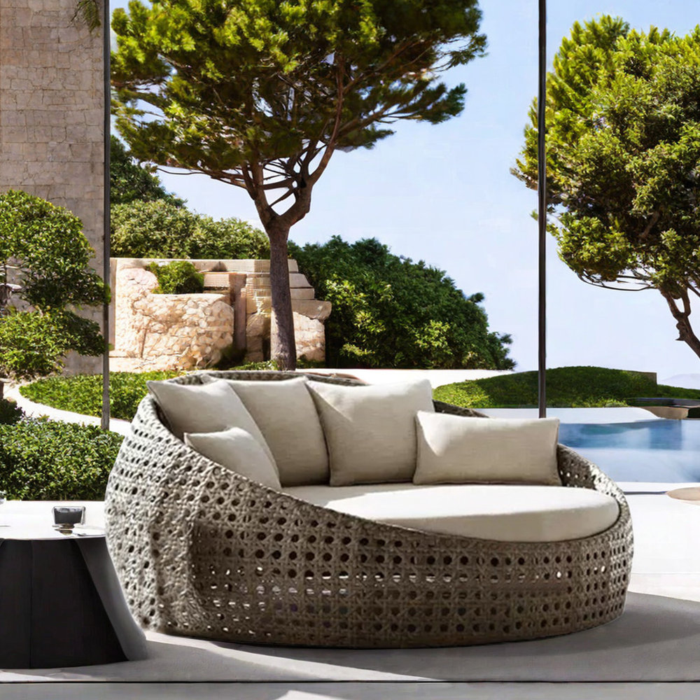 Elegance Furnishings 70.87 Outdoor with Sunbrella® Cushions | Wayfair