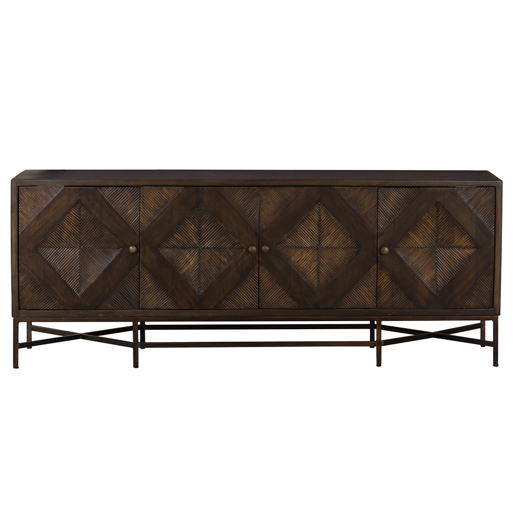 Fairfield Chair Sundries 79" Wide Mango Solid Wood Credenza | Wayfair
