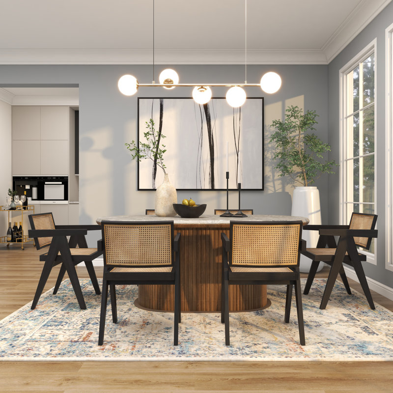 Orren Ellis Canvas Abstract Black Framed Wall Art with Black Frame ...