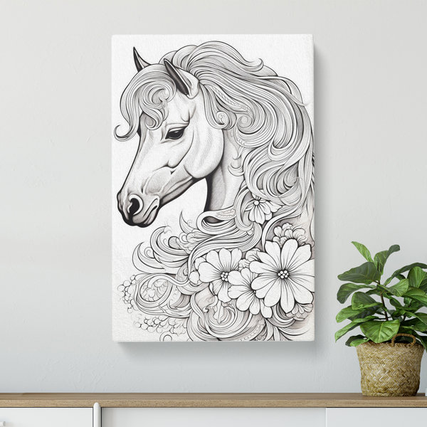 Happy Larry Pony Line Art | Wayfair.co.uk