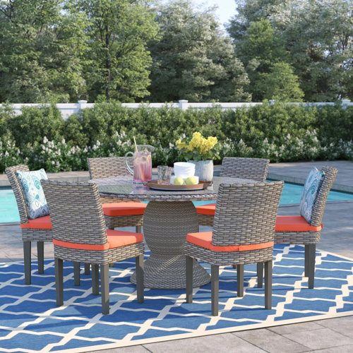 Dining Set Six Person Patio Dining Sets You'll Love | Wayfair