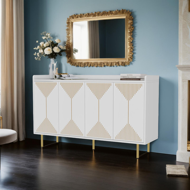 Mercer41 Sideboard Cabinet With 4 Doors | Wayfair