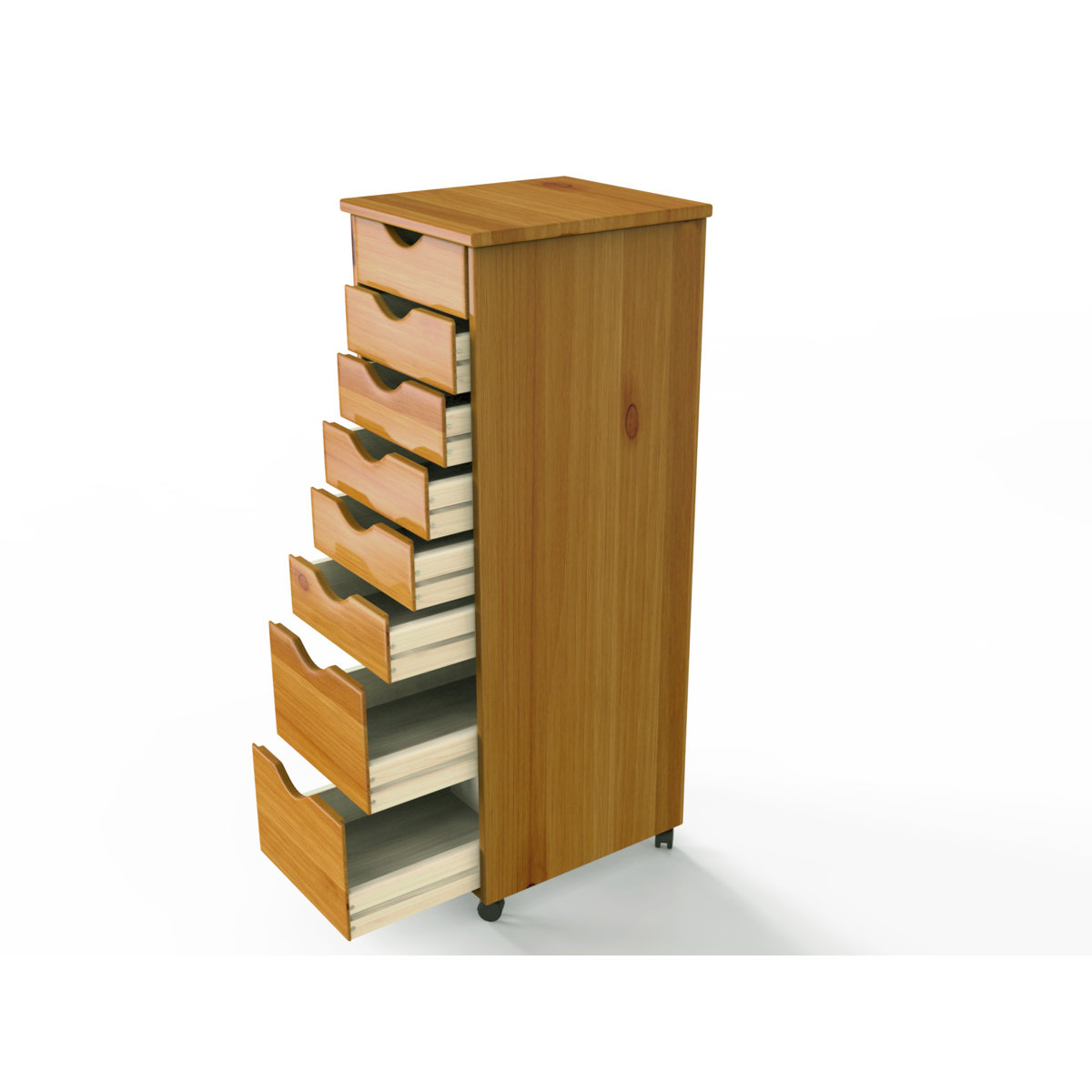 Rebrilliant Pringle 8 Drawer Rolling Storage Chest & Reviews | Wayfair