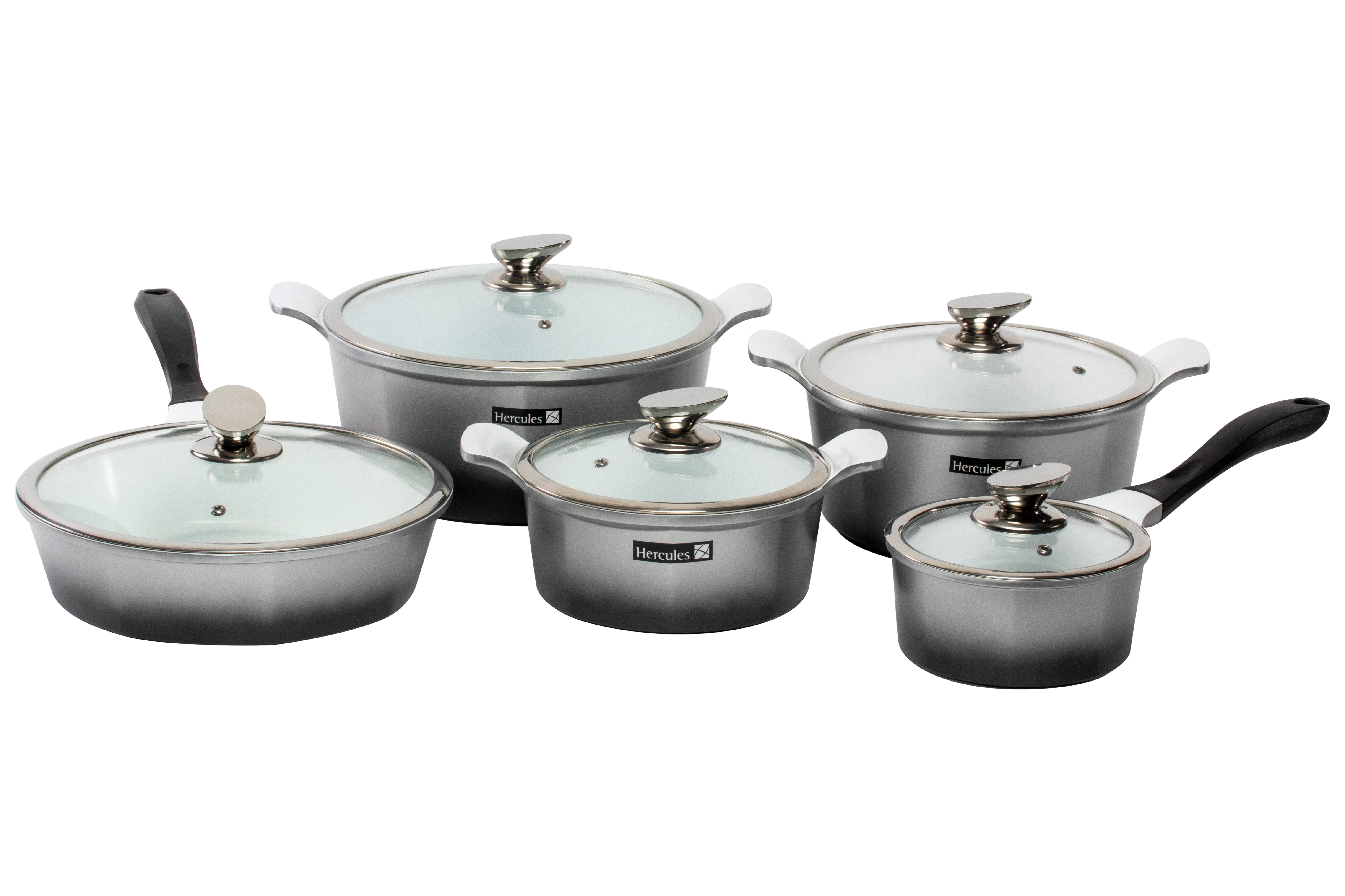 Hercules 10 Piece Aluminum Non Stick Cookware Set & Reviews | Wayfair