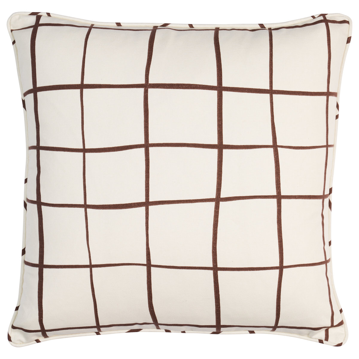 Schumacher x Miles Redd Painterly Windowpane Pillow | Wayfair