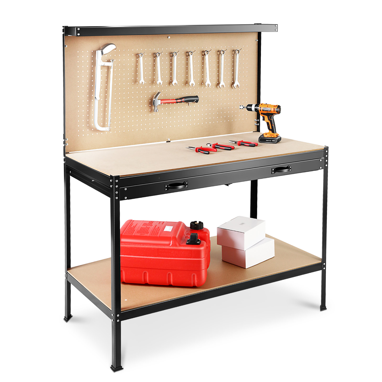 WFX Utility™ Multipurpose Workbench With Drawers Pegboard And Storage ...