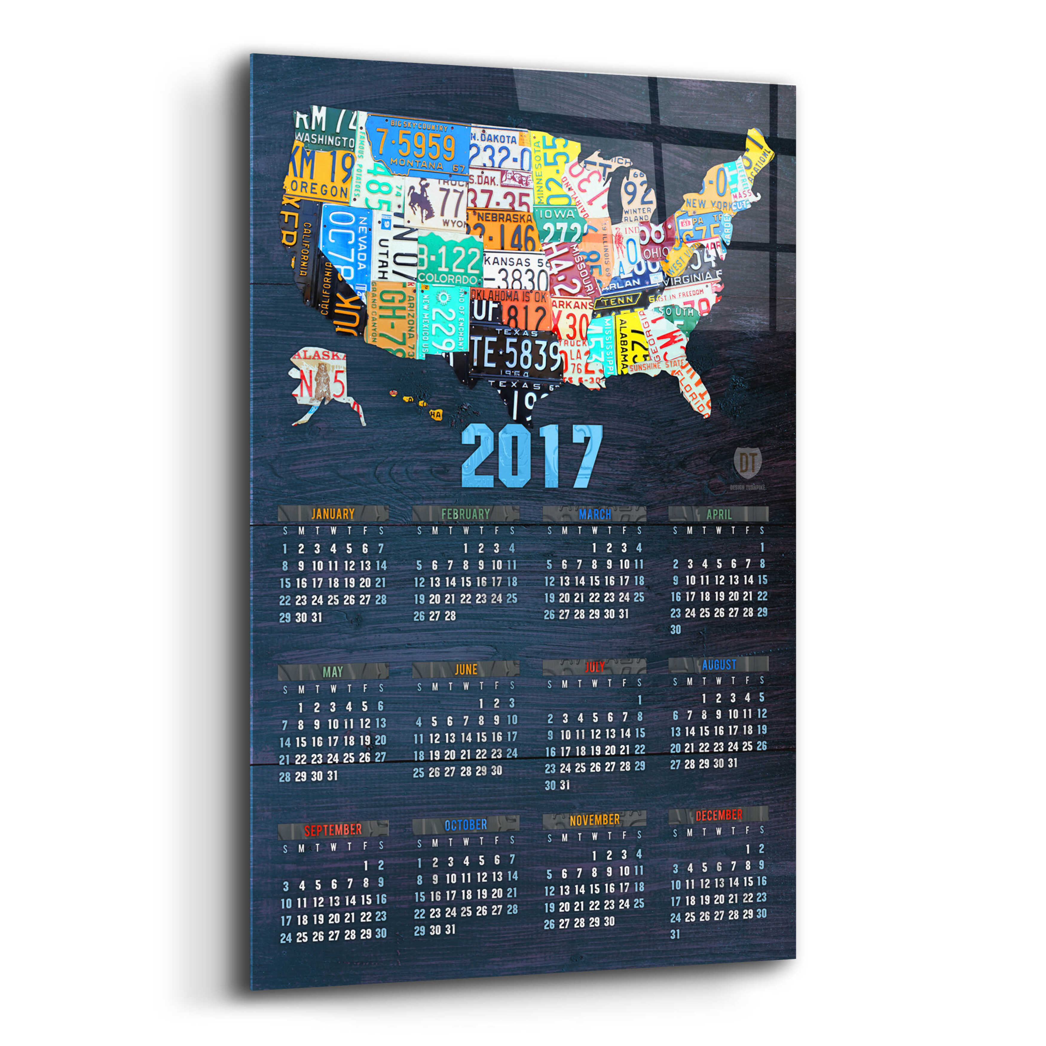 Williston Forge 2017 Calendar On Plastic / Acrylic by Design Turnpike ...
