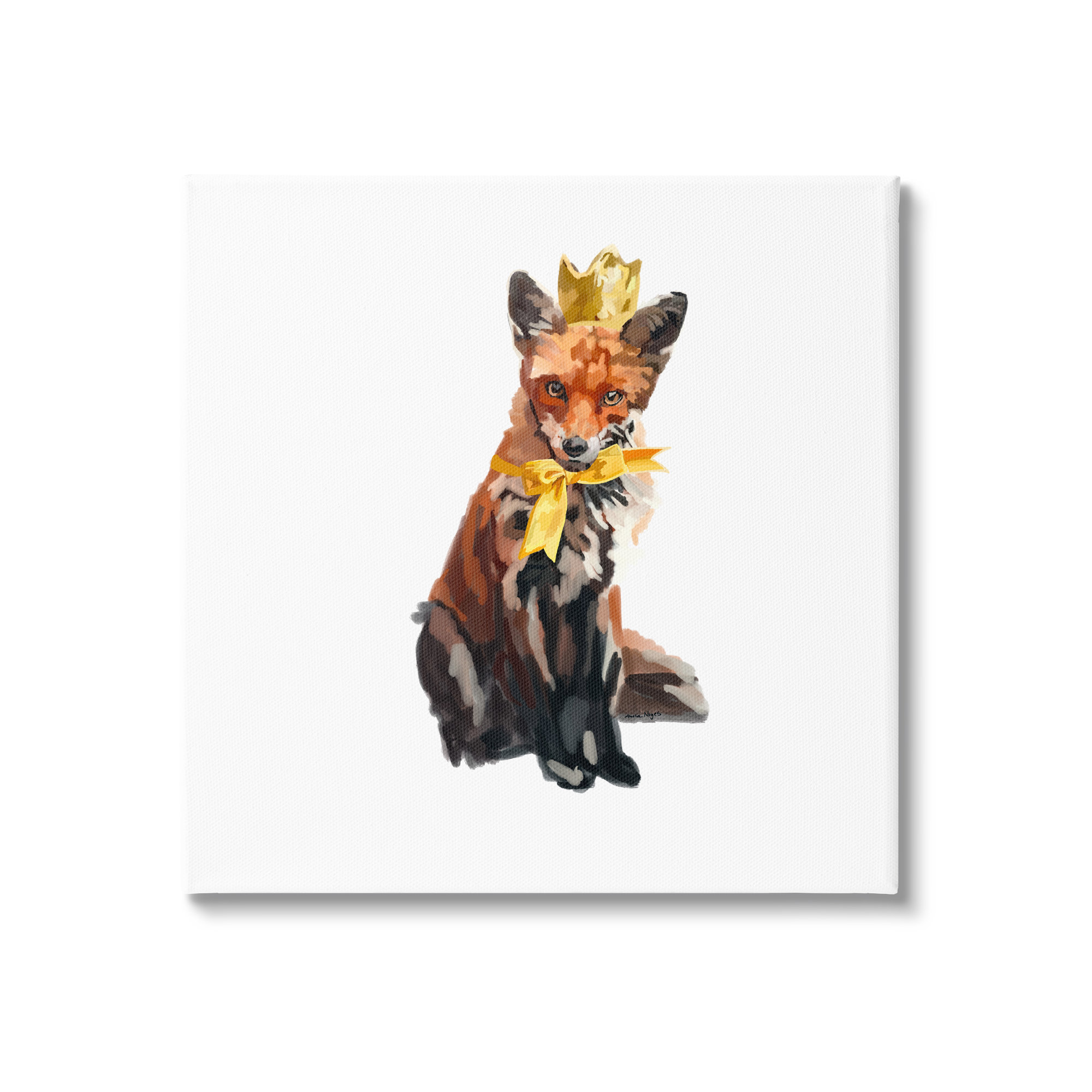 Millwood Pines Royal Fox With Crown by Amelia Noyes | Wayfair
