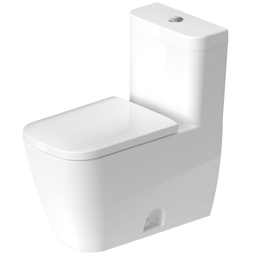 Duravit Happy D.2 Dual-Flush Elongated One-Piece Toilet with ...