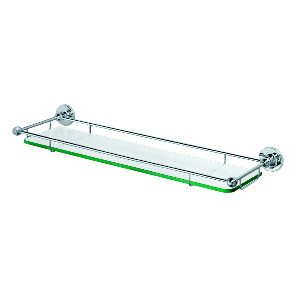 Gatco Glass Taborets Wall Mount Tempered 20"L Glass Shelf | Floating ...