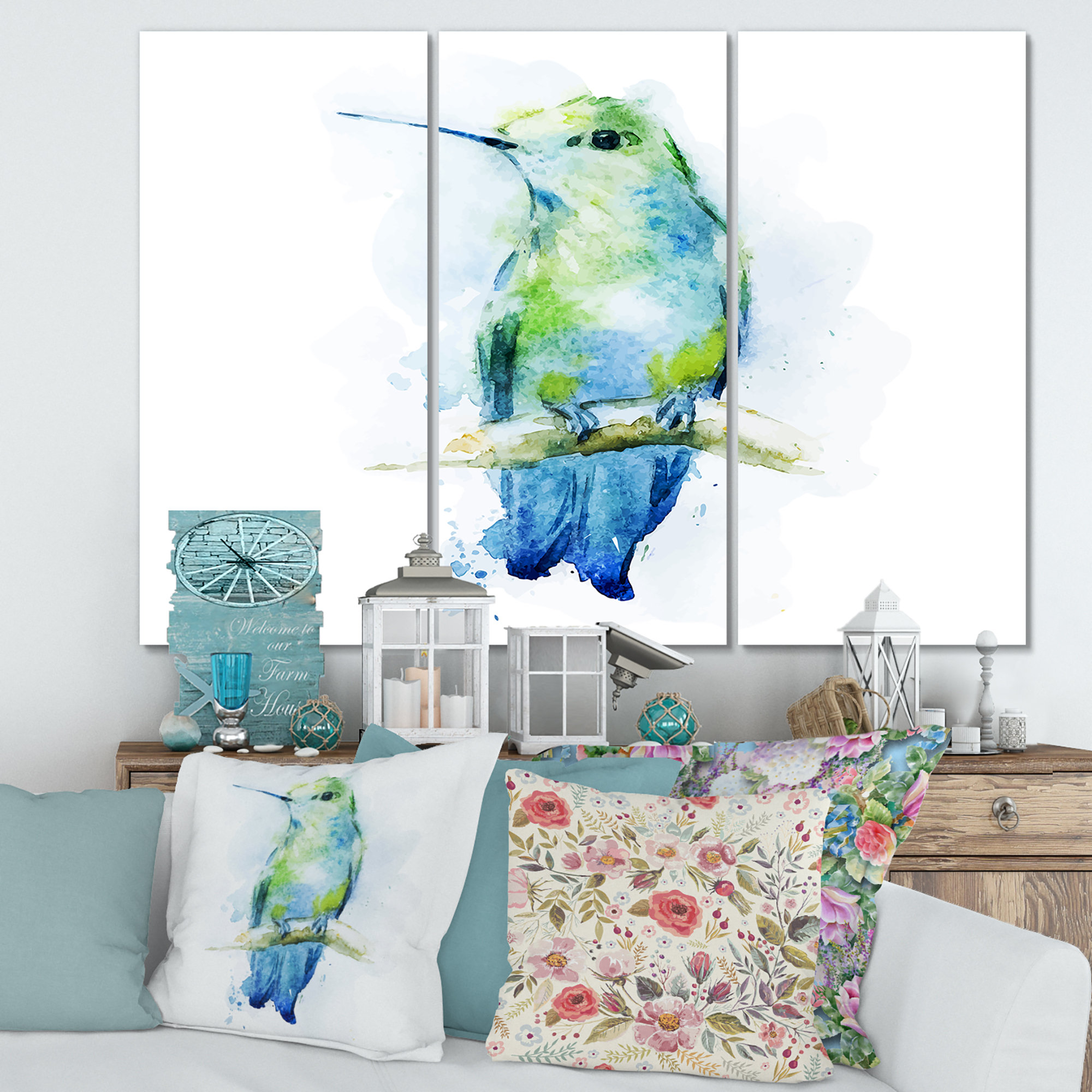 East Urban Home Colibri Bird - Wrapped Canvas Painting - Wayfair Canada