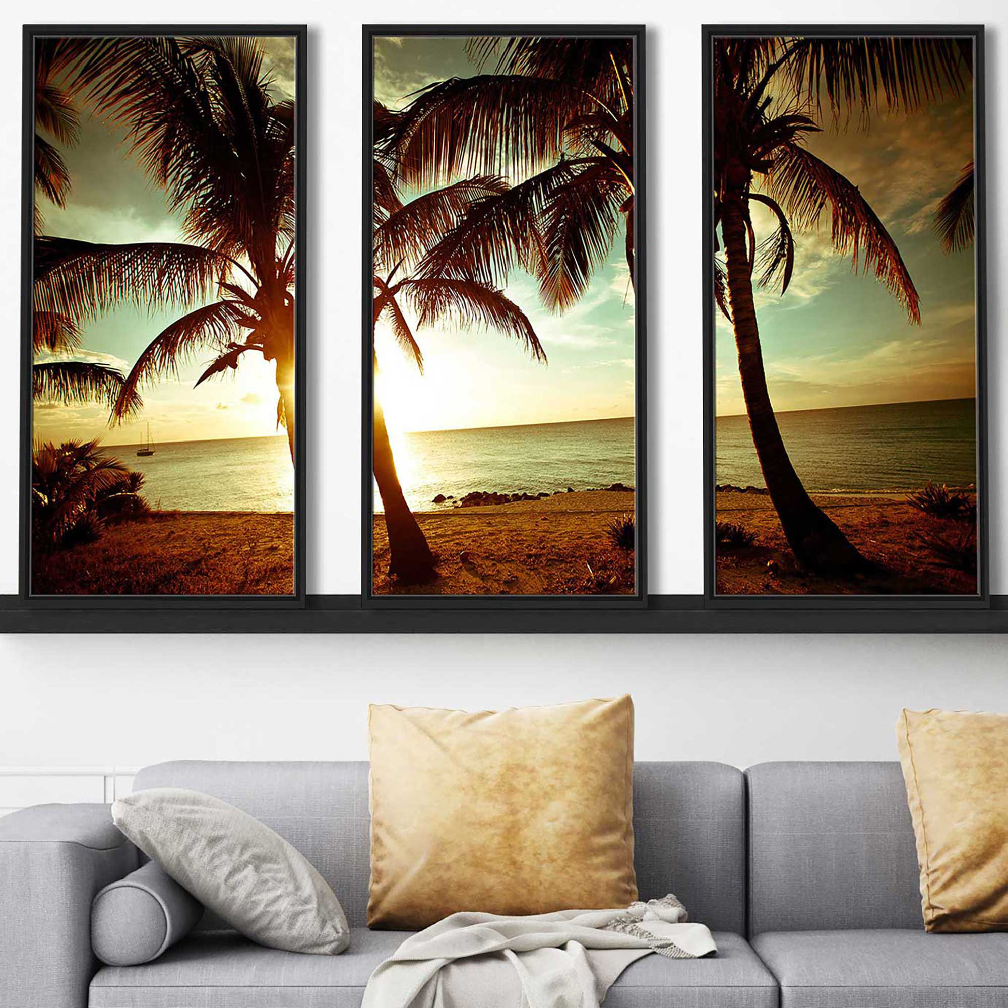 Picture Perfect International Bimini Sunset - 3 Piece Floater Frame ...