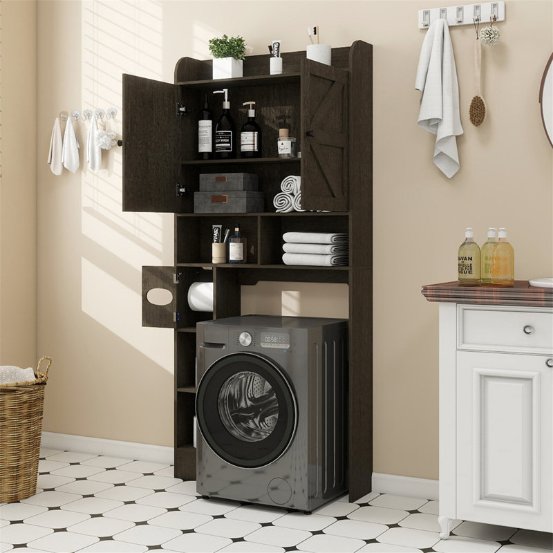 Gracie Oaks Cherette 32''W Over The Toilet Storage Cabinet & Reviews ...