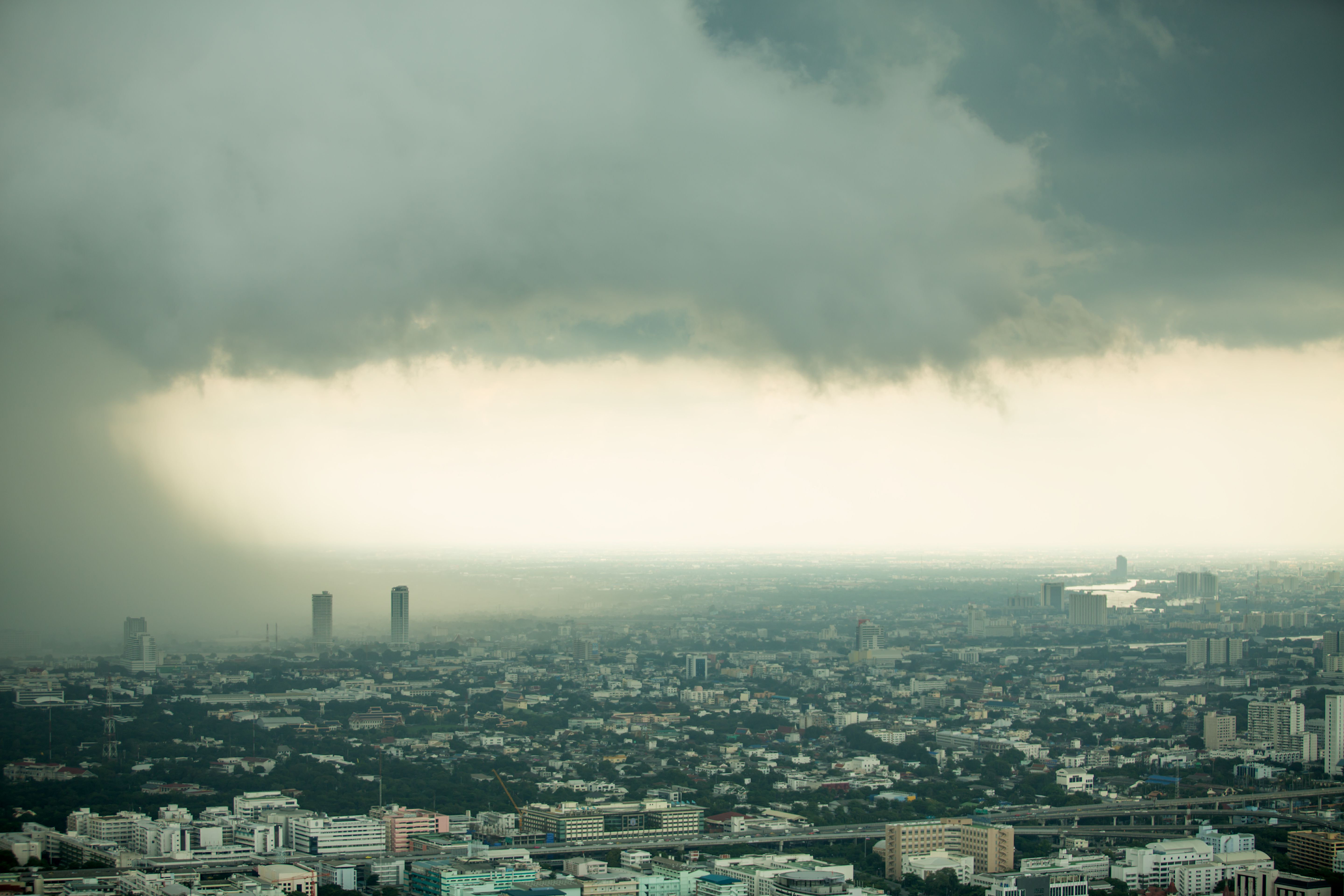 Ebern Designs Deonia Dark Clouds Storm by Littlestocker - Wrapped ...