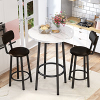 Round Seats 2 Kitchen & Dining Room Sets You'll Love | Wayfair