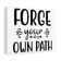 Blue Elephant Forge Your Own Path - Wrapped Canvas Typography | Wayfair ...