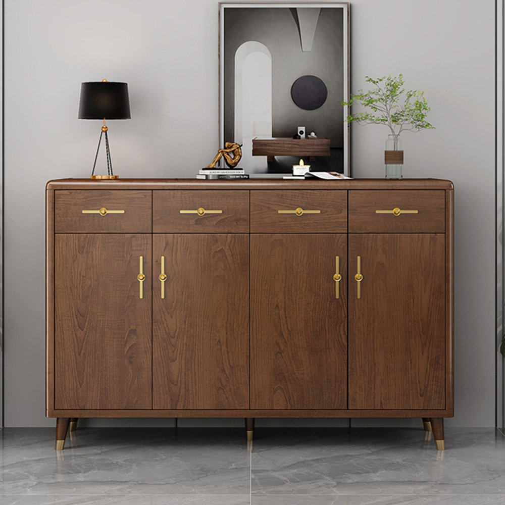 Everly Quinn Nut-Brown Solid wood Shoe Storage | Wayfair