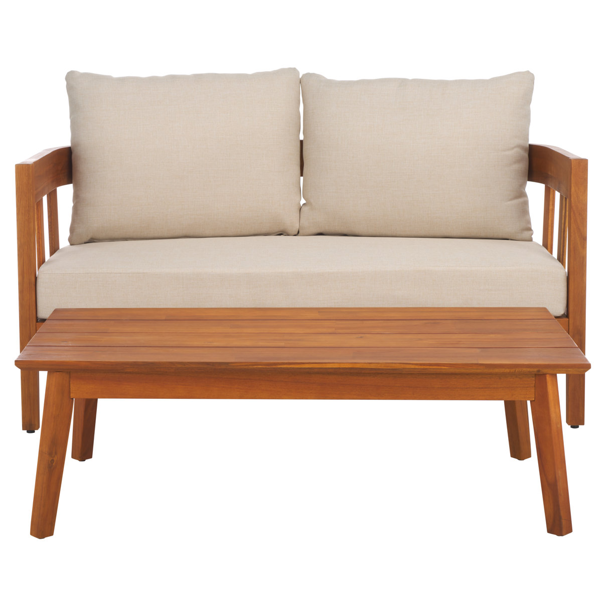Winston Porter Dasmon Patio Bench + Table & Reviews | Wayfair