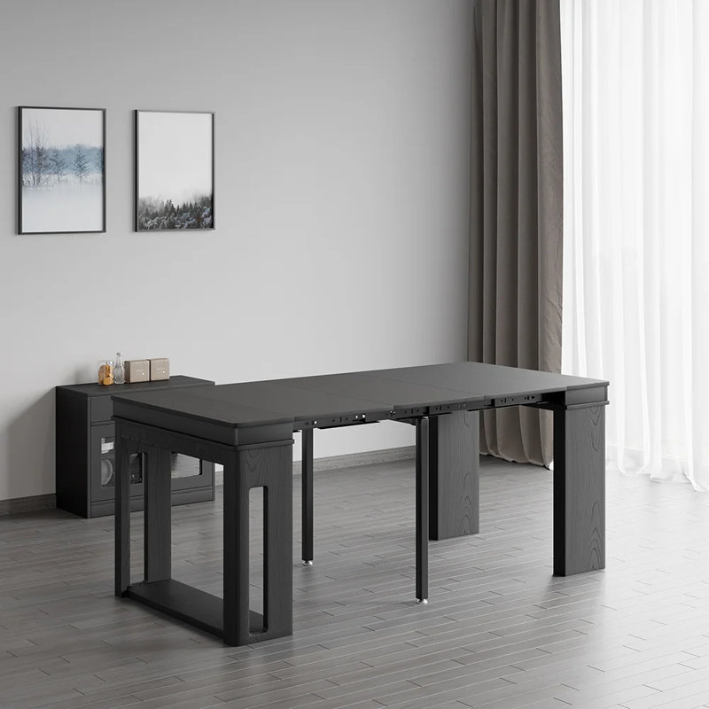 Latitude Run® Modern Extendable Dining Table Rectangle Sideboard with ...