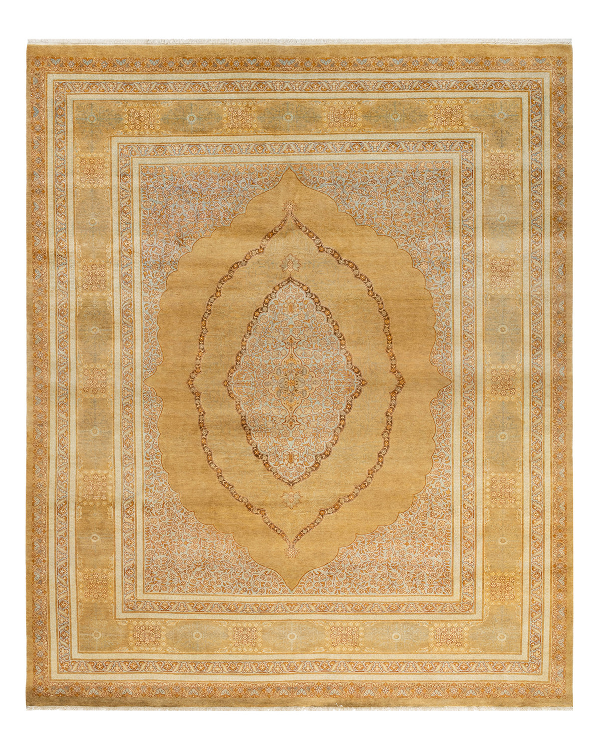 The Twillery Co.® Keller One-of-a-Kind Traditional Hand-Knotted Yellow ...