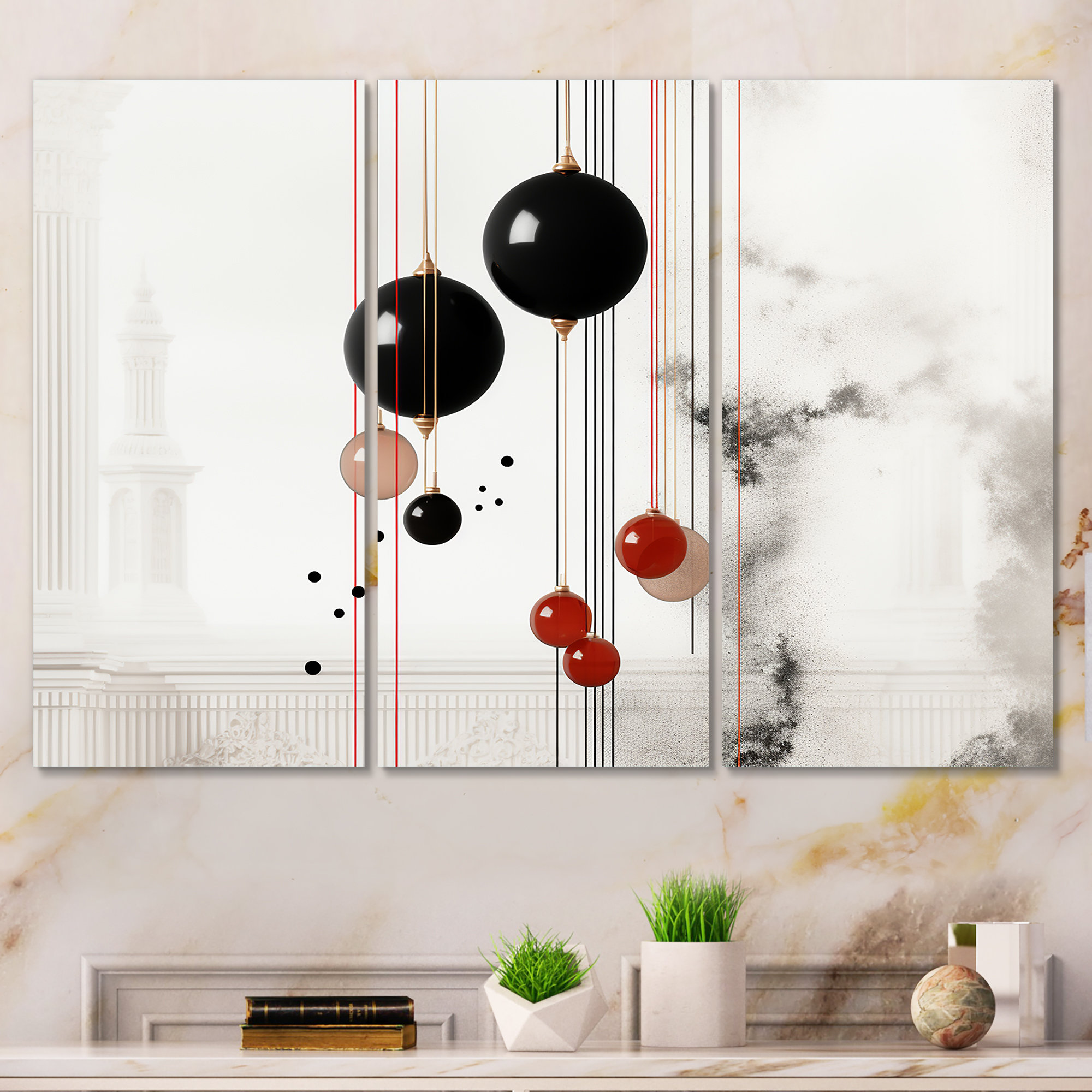 Brayden Studio® Transcendent Shapes Abstract Collages II - Abstract ...