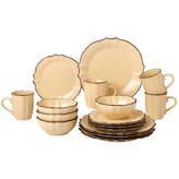 Lorren Home Trends Porcelain China Dinnerware Set - Service for 4 ...