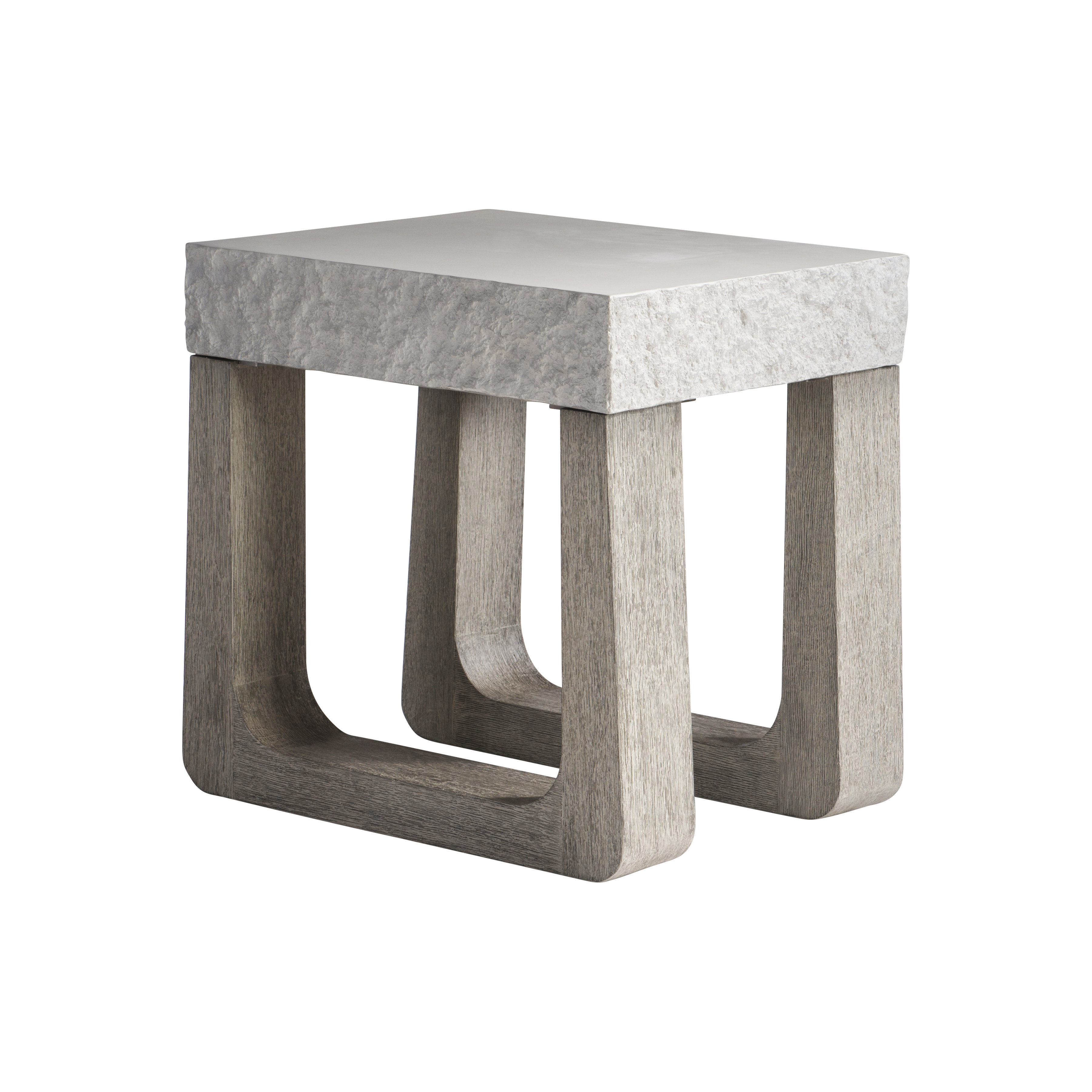 Bernhardt Exteriors Bristol Concrete Sled End Table | Wayfair